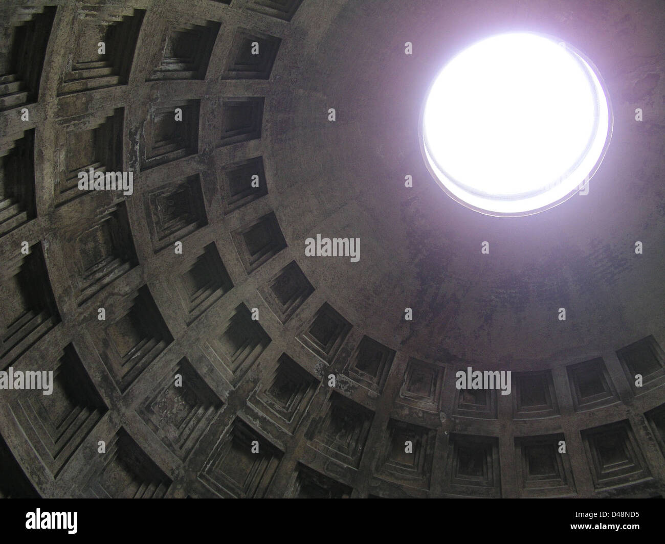 The oculus of the Pantheon in Rome is a circular opening in the dome ...