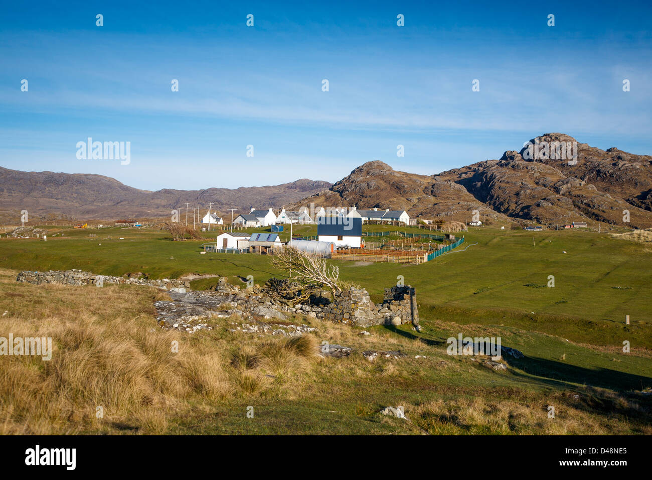 The remote community of Sanna, Ardnamurchan, Scotland uk Stock Photo ...