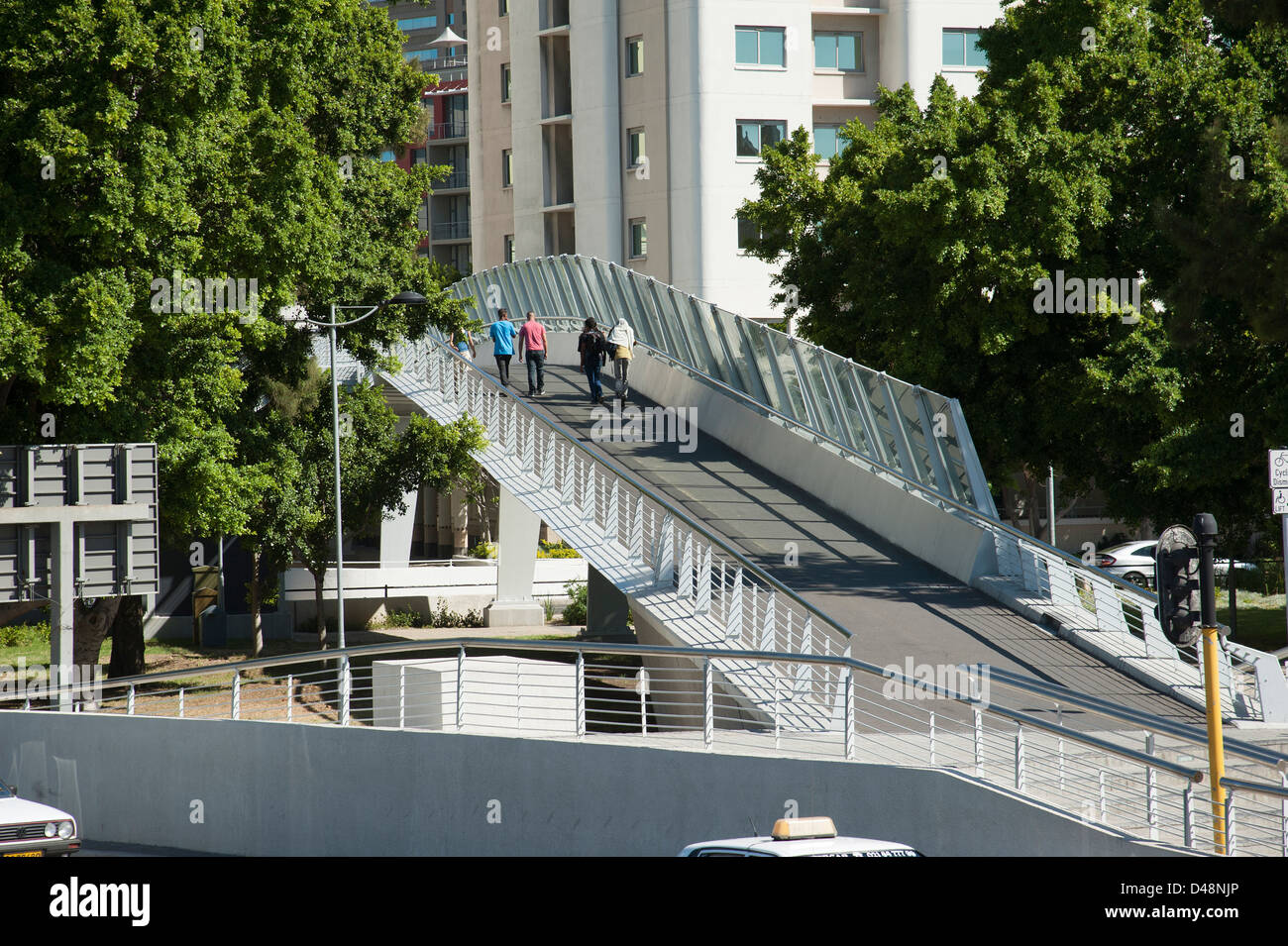 Pedestrian walkway bridge Cape Town South Africa Stock Photo - Alamy