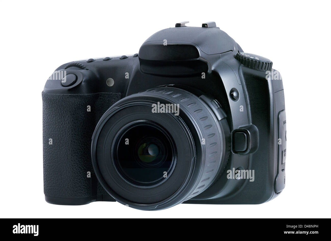 Digital camera isolated on white background Stock Photo - Alamy