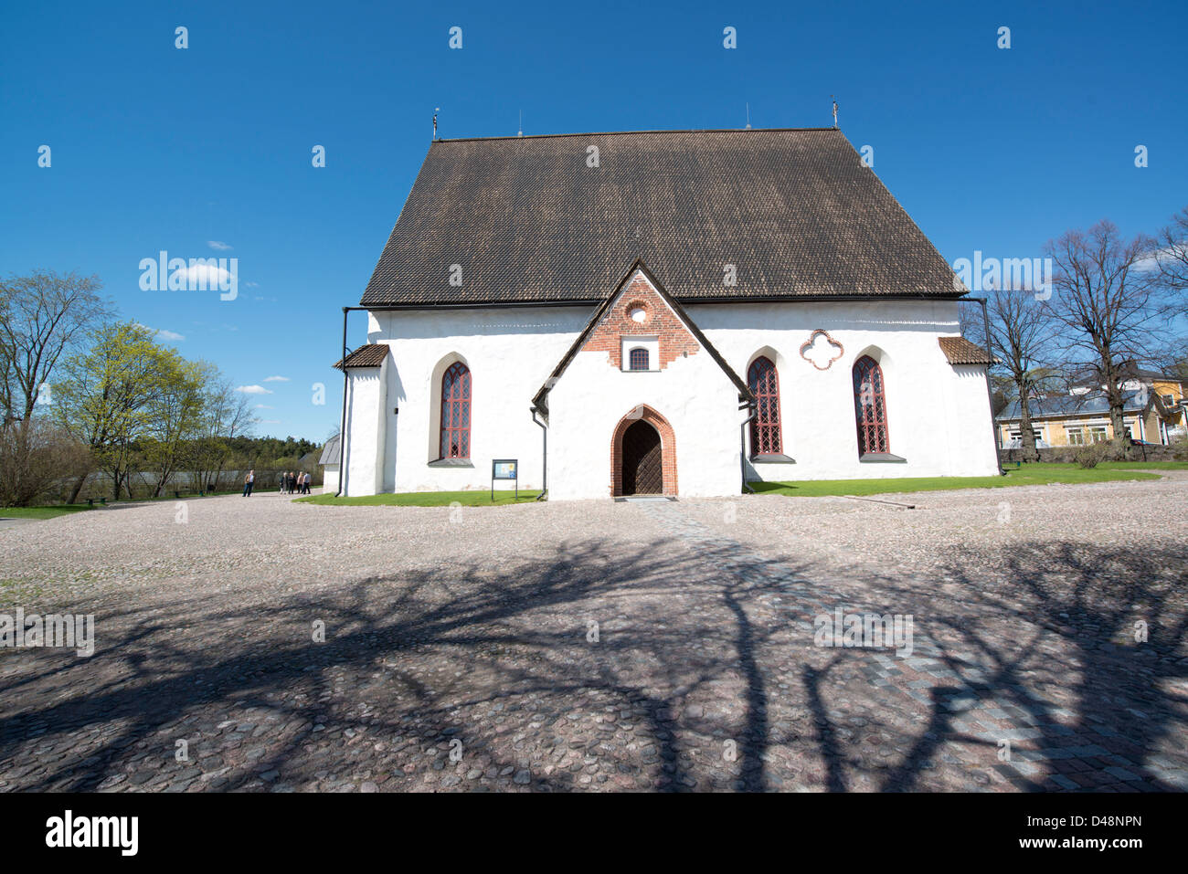 Church in the old town of Porvoo, Finland Stock Photo - Alamy