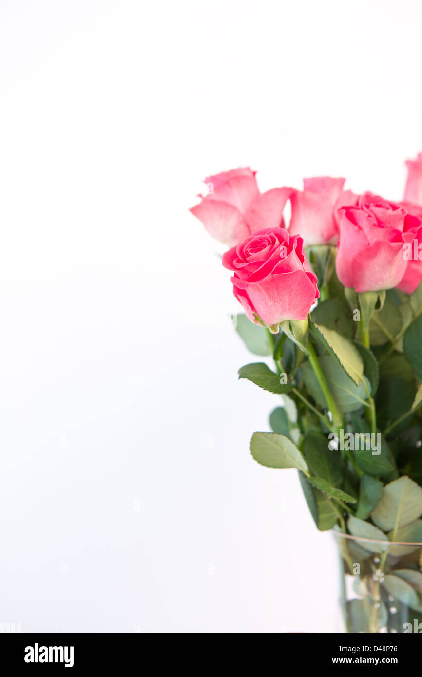 Glass vase bouquet roses hi-res stock photography and images - Alamy