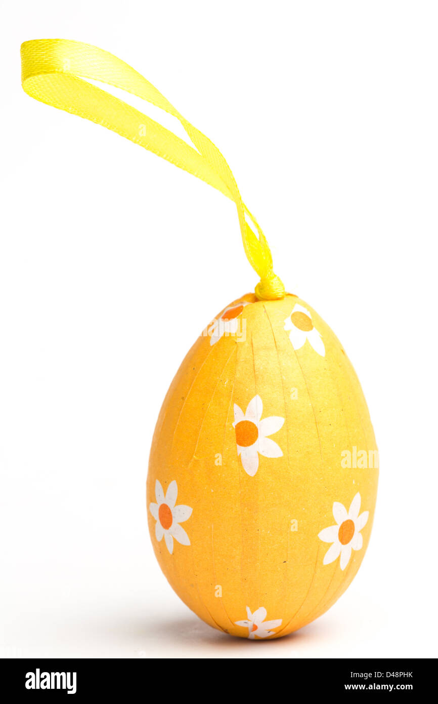 Orange easter egg Stock Photo - Alamy
