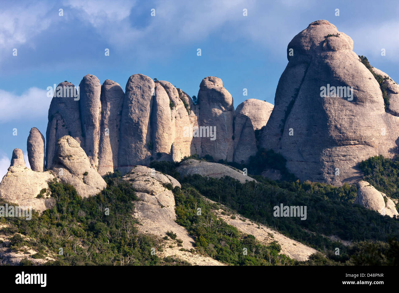 Special shaped rocks in the Montserrat (Spain Stock Photo - Alamy