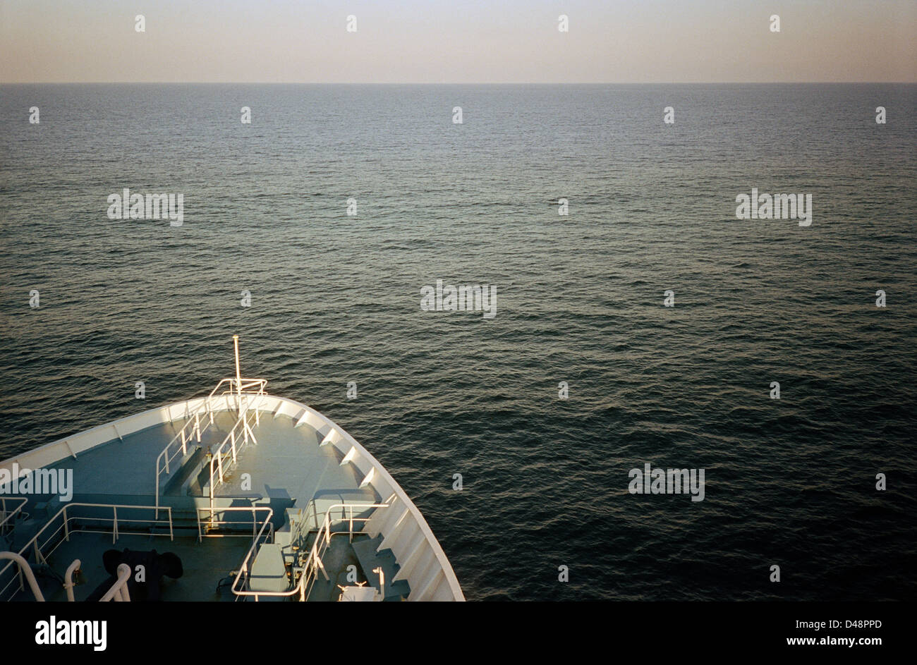Bow of ship at sea Stock Photo - Alamy