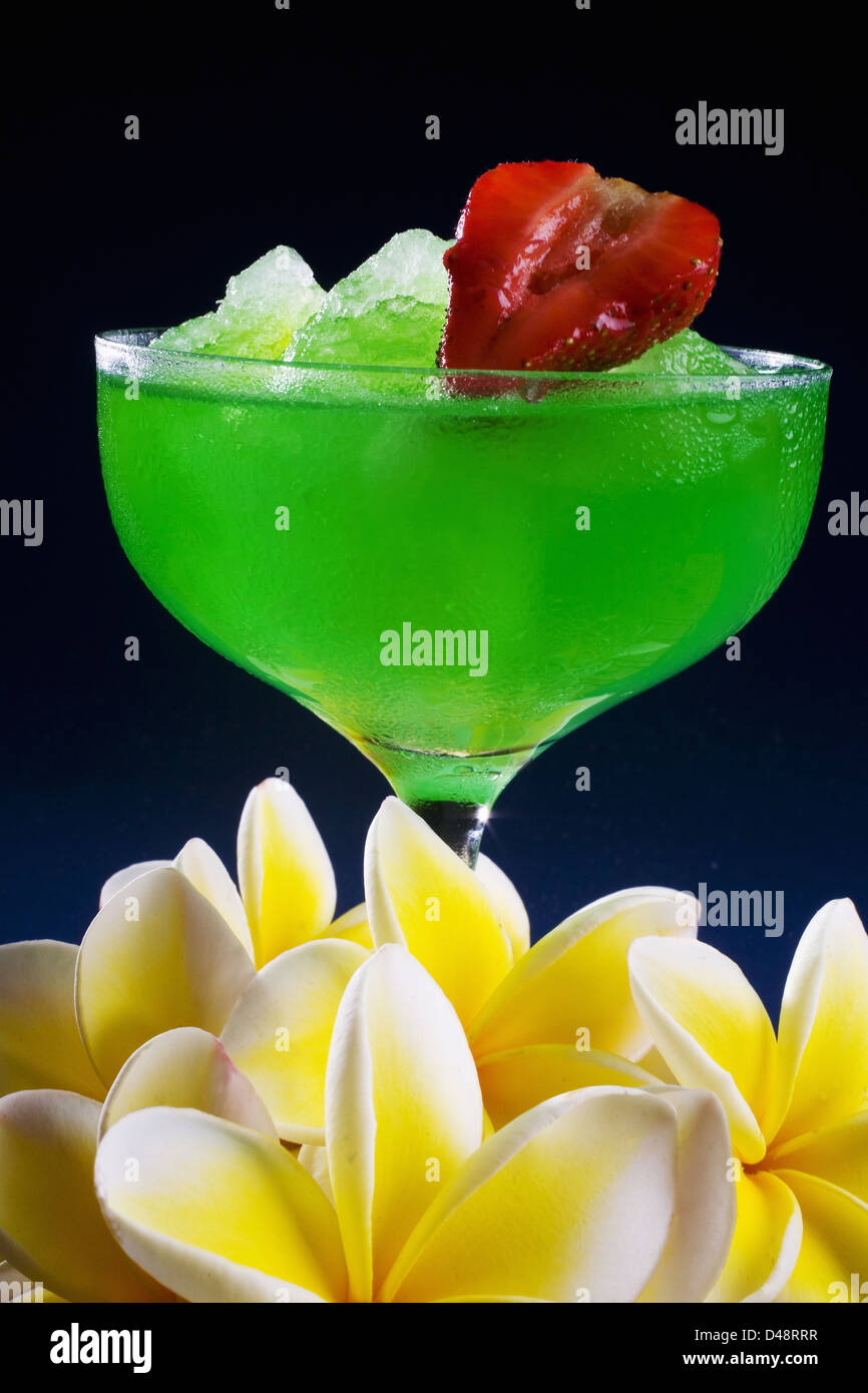 Close-Up Of An Exotic Tropical Drink Stock Photo - Alamy