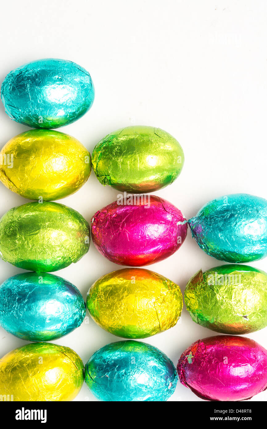 Many easter eggs with copy space Stock Photo - Alamy