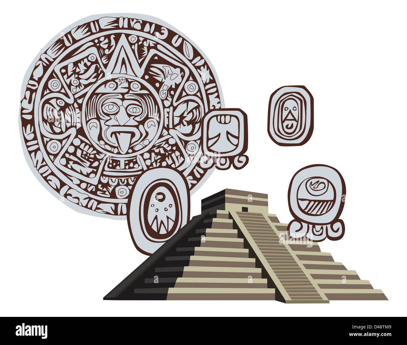 Illustration mayan pyramid ancient glyphs hi-res stock photography and ... Illustration mayan pyramid ancient glyphs hi-res stock photography and ...