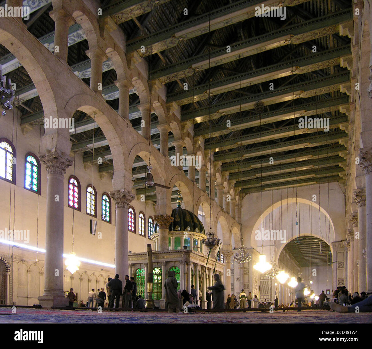The Great Mosque of Damascus, built between 709-15 AD, is one of the ...