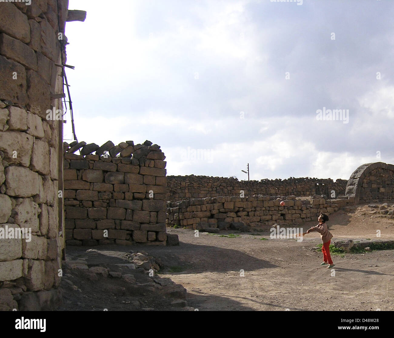 Bosra, an ancient city in Syria, is renowned for its Roman ruins ...