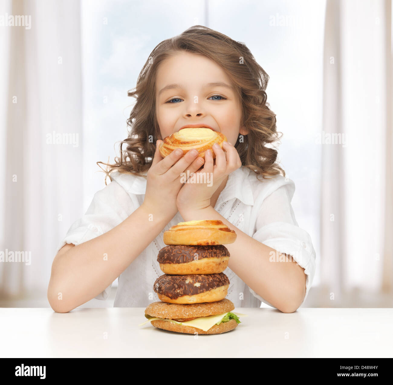 Fat Kids Eating Junk Food