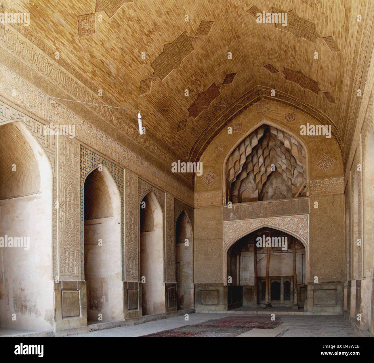 The Friday Mosque (Masjed-e-Jomeh) in Isfahan, Iran, is a prominent ...