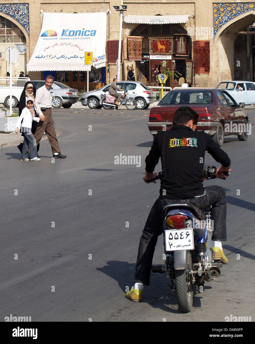 This image captures a view of Isfahan, Iran, focusing on the city's ...