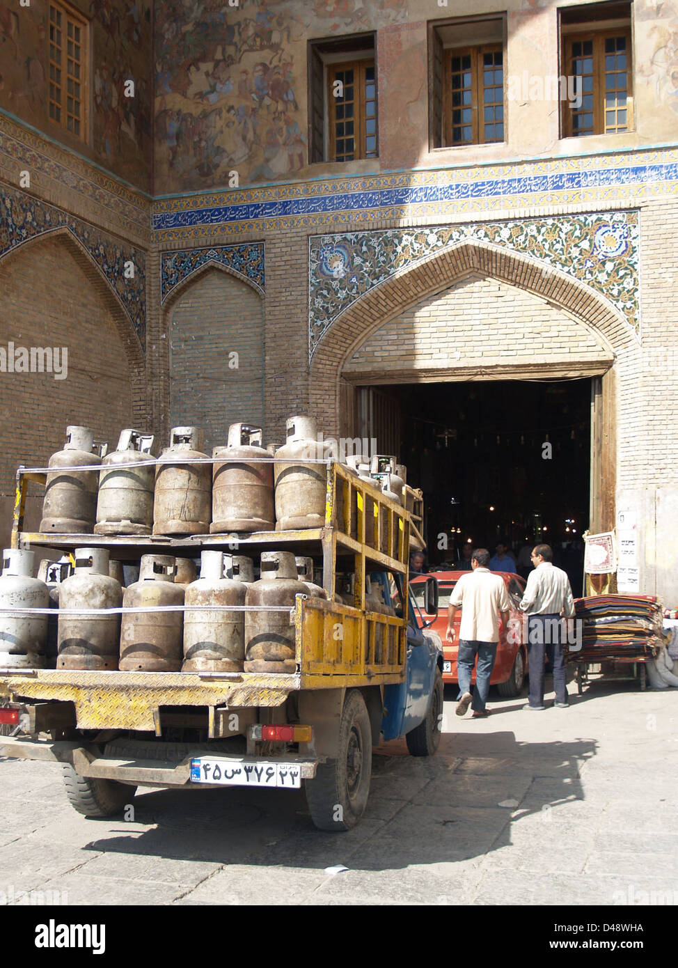 The Grand Bazaar in Isfahan, Iran, is a historic market that blends ...