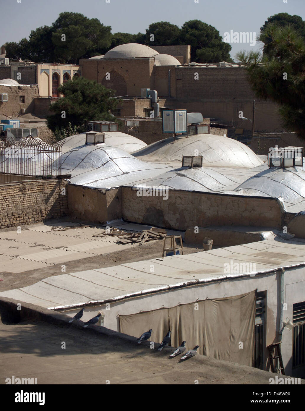 The roofs of Isfahan, Iran, display traditional Persian architecture ...