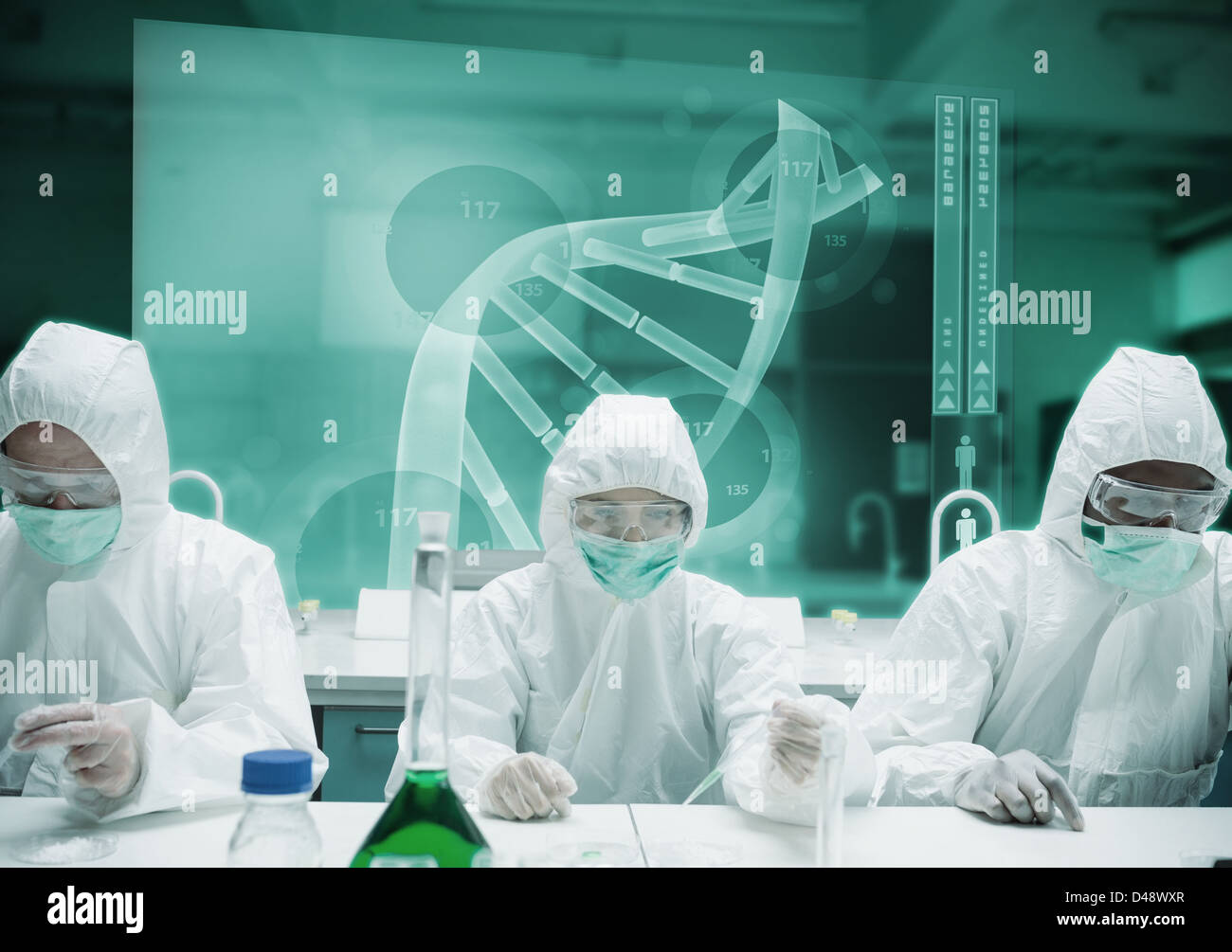 Protective suit scientist hi-res stock photography and images - Alamy
