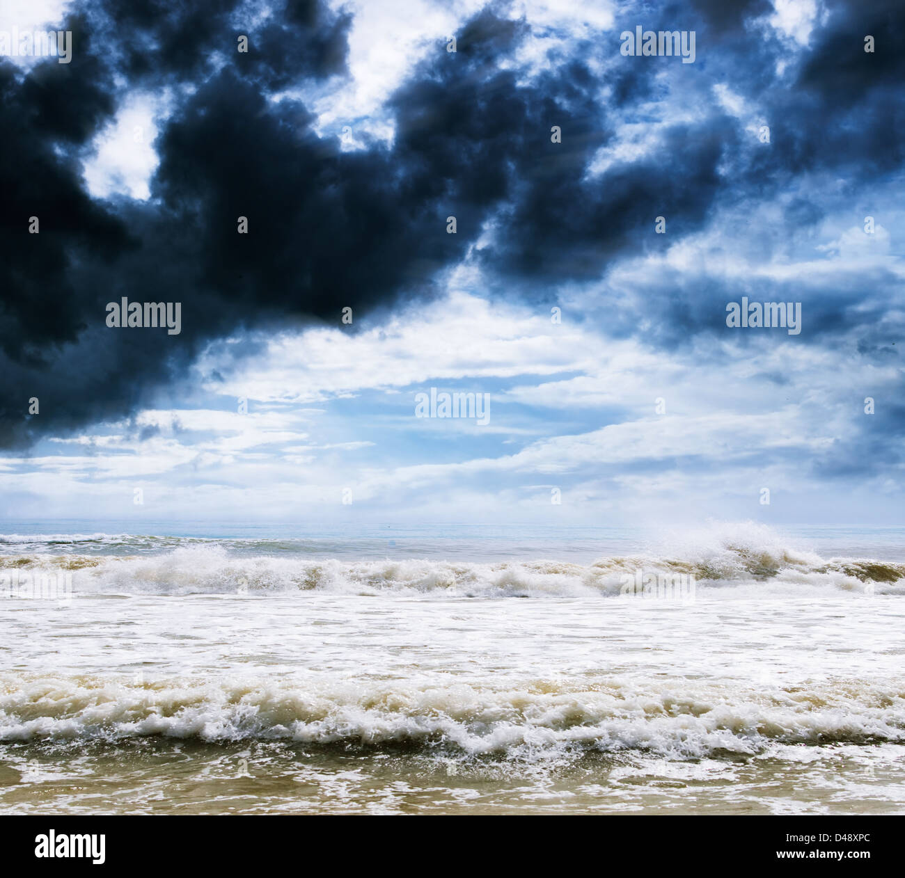 Storm on the sea Stock Photo - Alamy