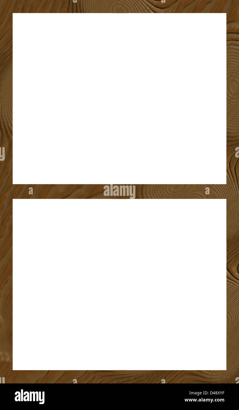 Isolated Single Layered Flat Wooden Two Window Wide Frame Stock Photo ...