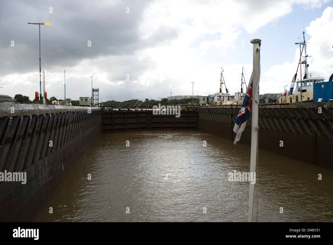 Manchester ship canal eastham locks hi-res stock photography and images ...