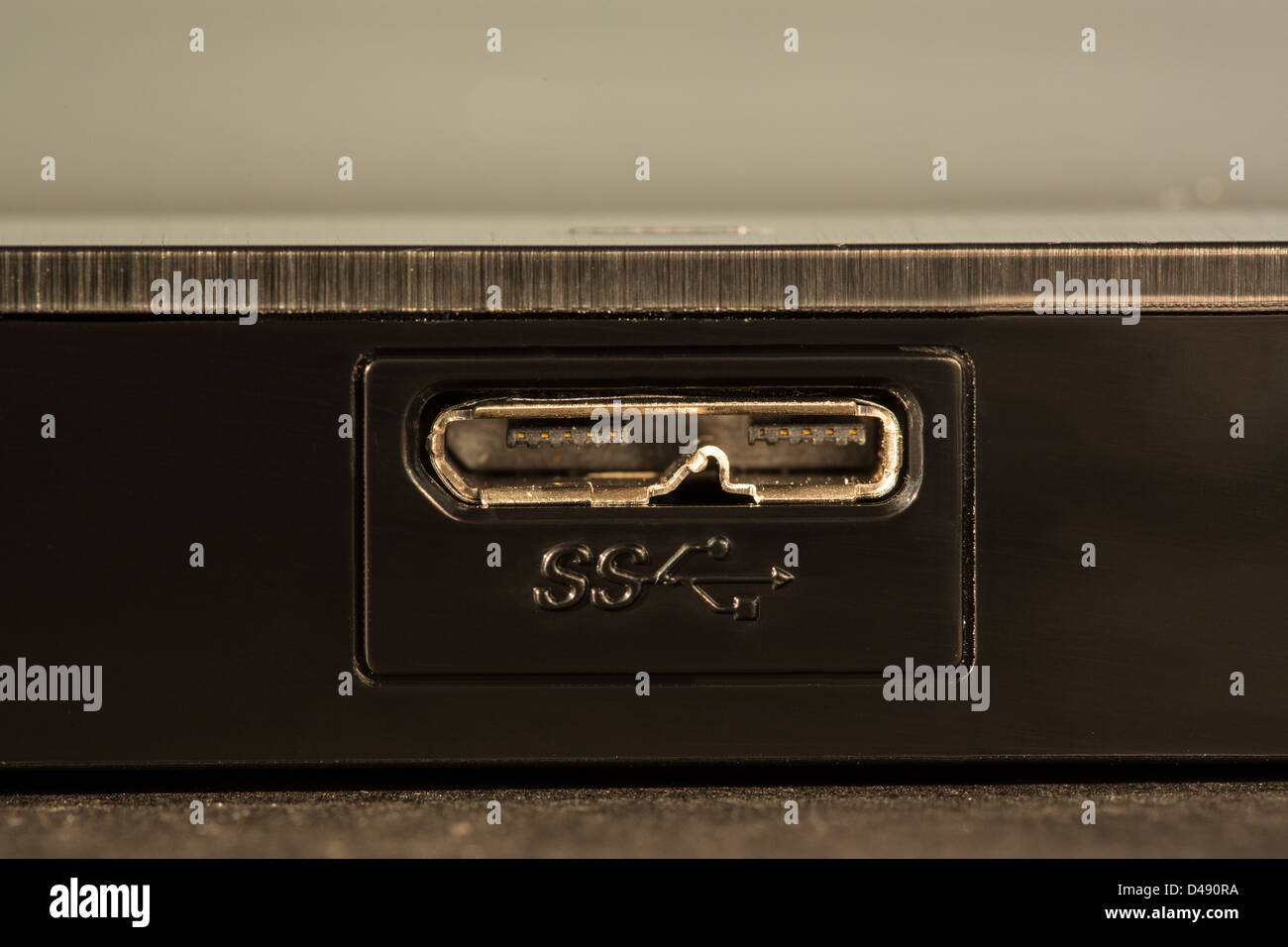 Close up of peripheral USB SS Stock Photo - Alamy