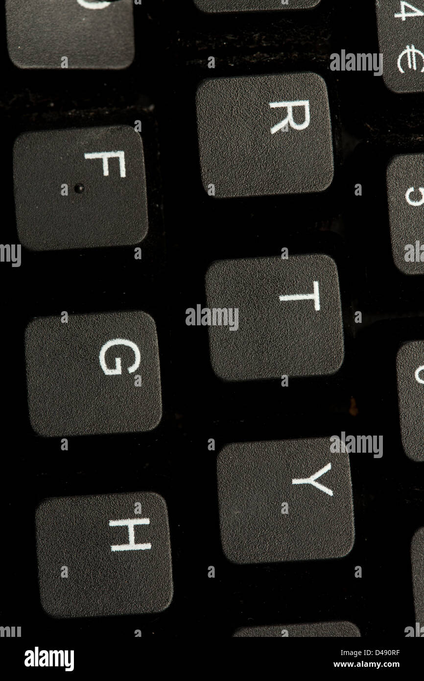 Black keyboard letters hi-res stock photography and images - Alamy