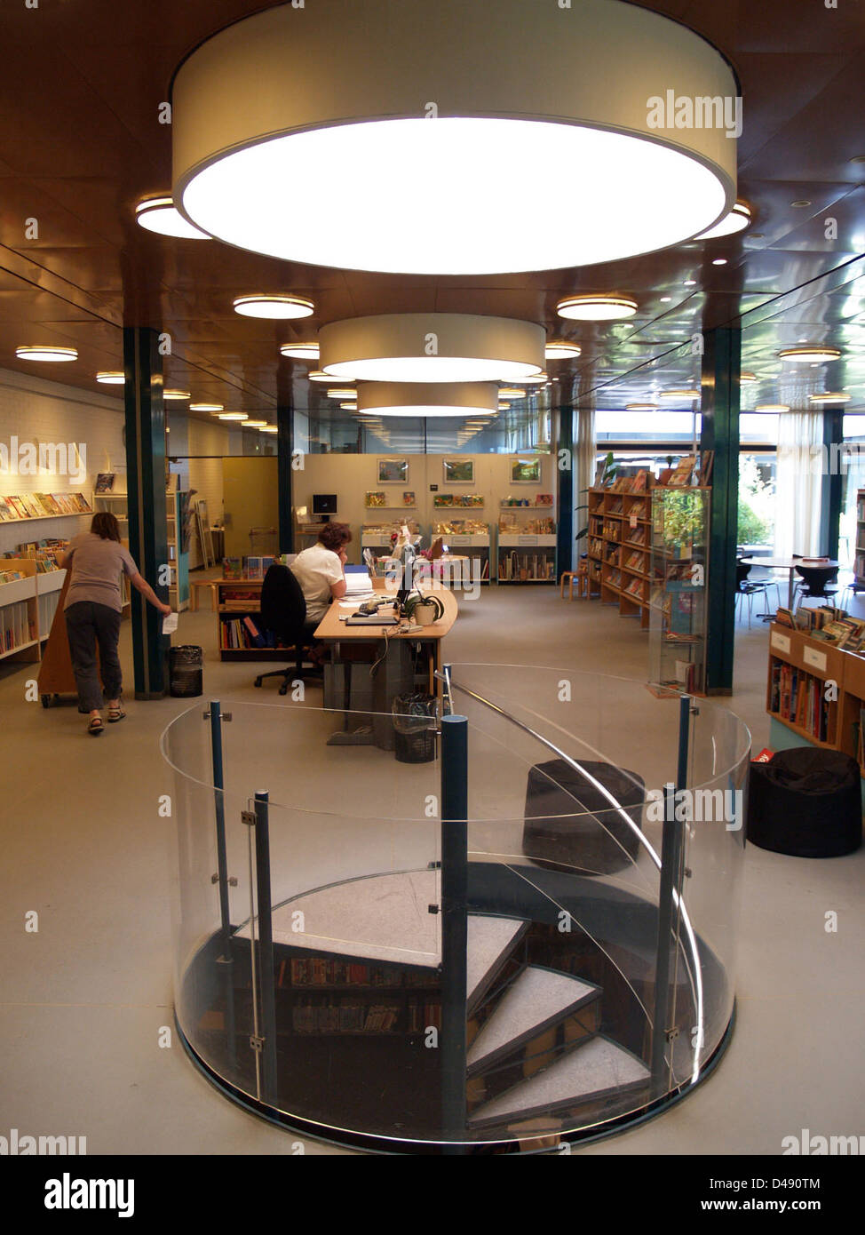 Arne Jacobsen's design for the Rødovre Library, built between 1961 and ...