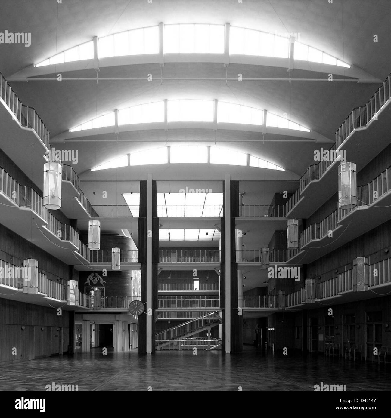 Arne Jacobsen’s design for Aarhus Town Hall, built between 1937 and ...