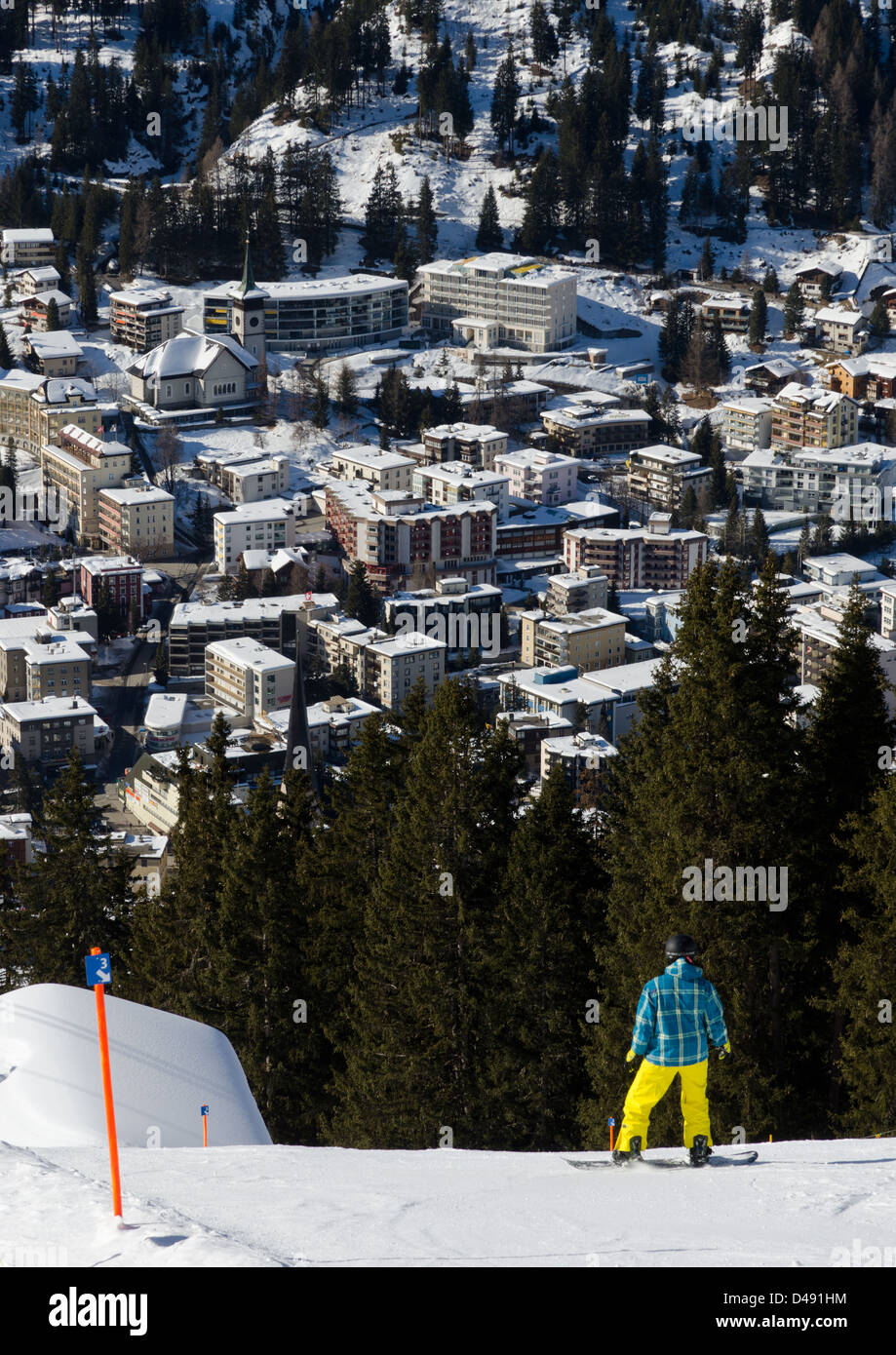Switzerland davos snow hi-res stock photography and images - Alamy