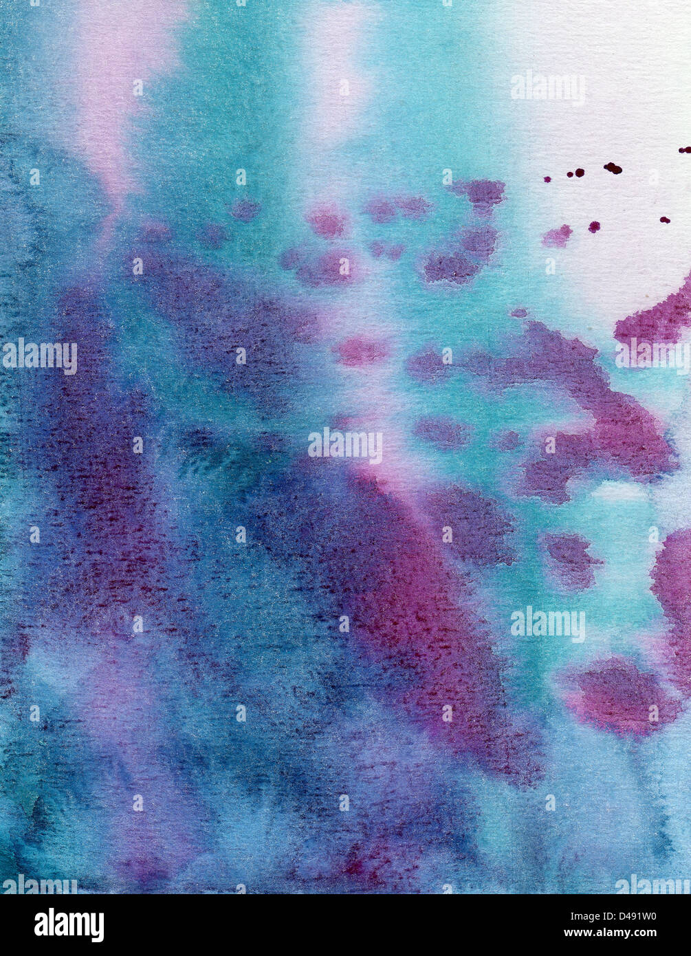 Colorful water color pouring on a paper a background overflowing Stock ...