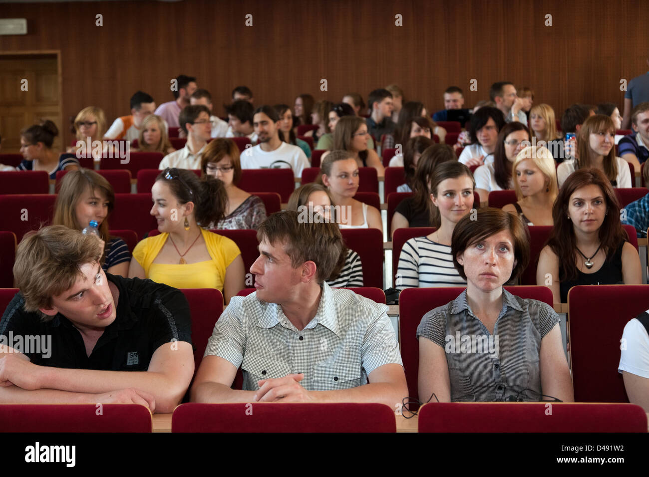 Poznan, Poland, the students Europaeistik at the Adam Mickiewicz ...