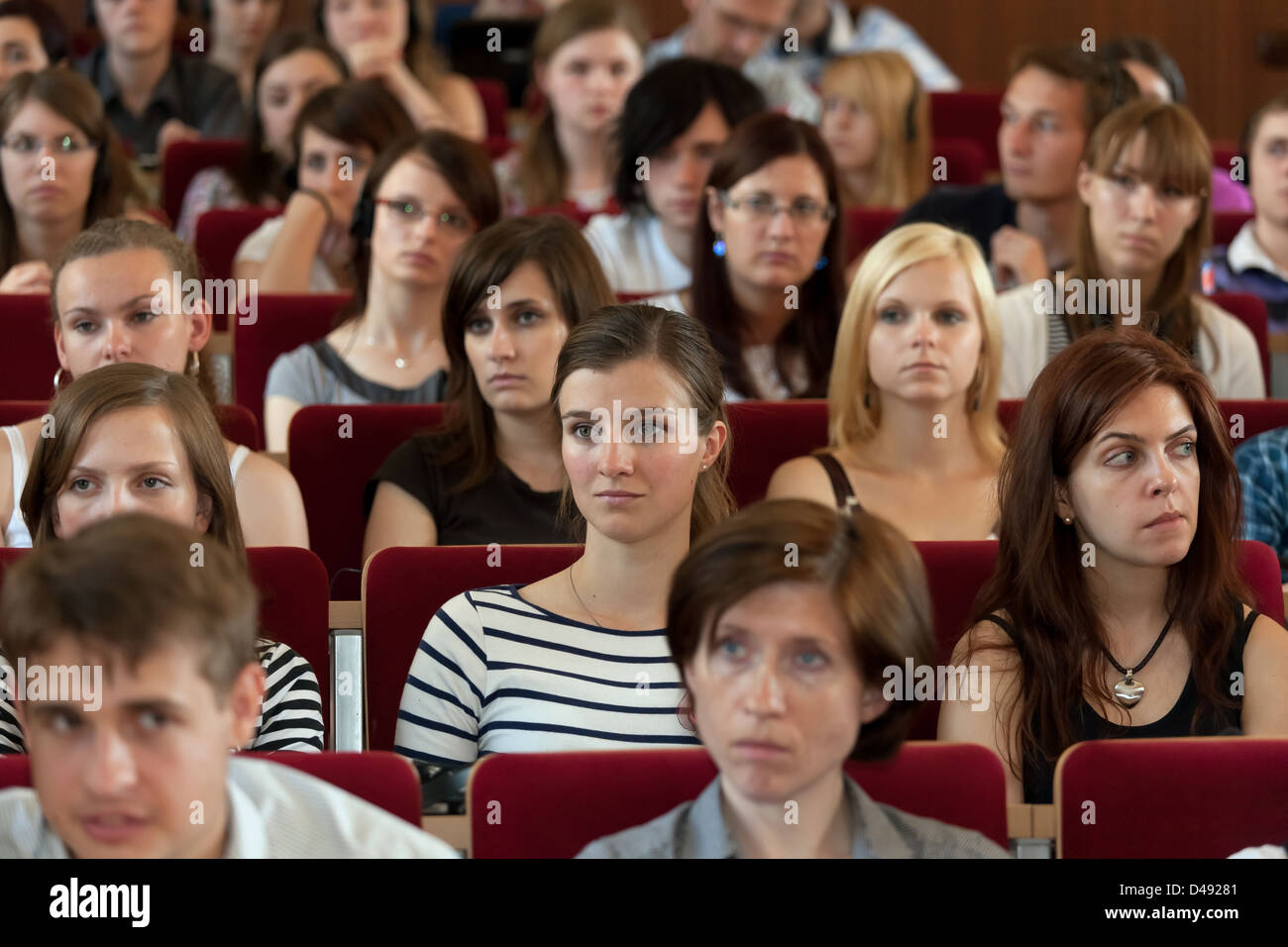 Poznan, Poland, the students Europaeistik at the Adam Mickiewicz ...