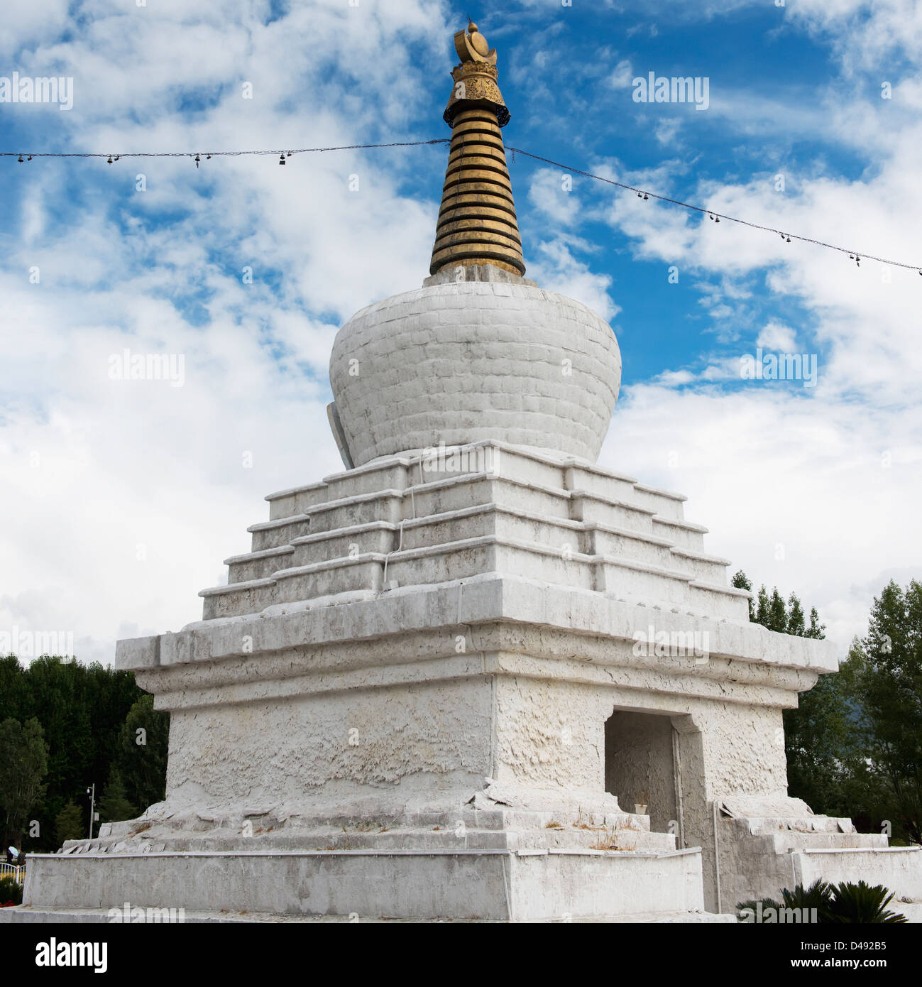 Buddhist structure;Xizang china Stock Photo - Alamy