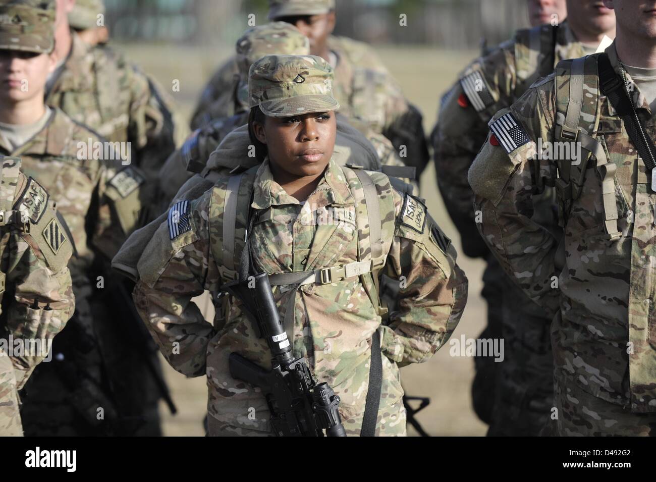 Feb. 26, 2013 - Fort Stewart, GEORGIA, UNITED STATES - Members of the ...
