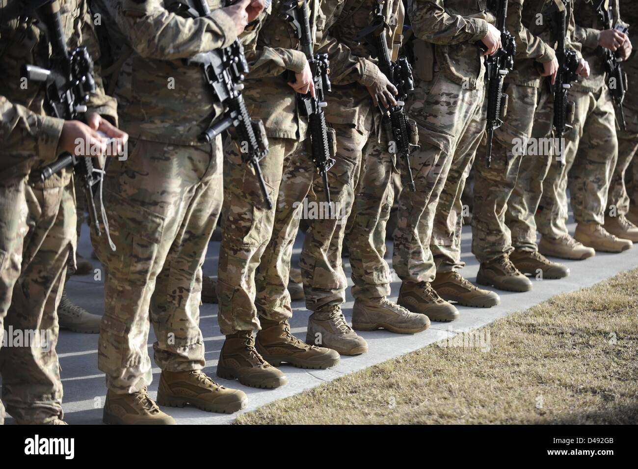 Feb. 26, 2013 - Fort Stewart, GEORGIA, UNITED STATES - Members of the ...