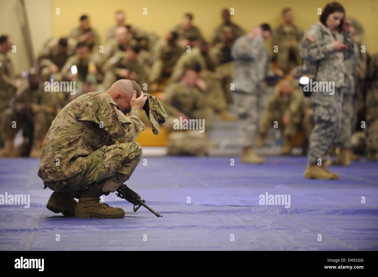 Feb. 26, 2013 - Fort Stewart, GEORGIA, UNITED STATES - Members of the ...