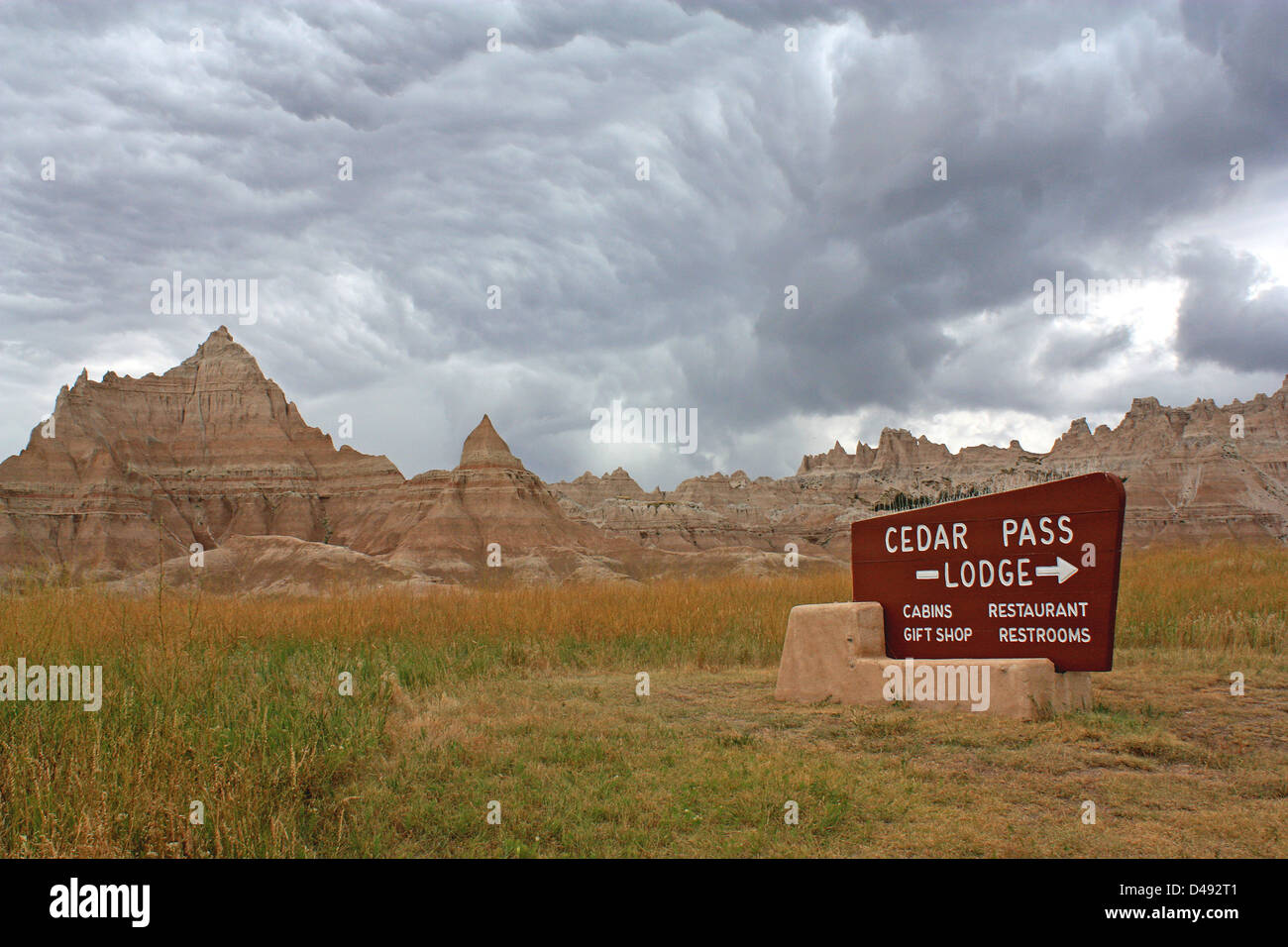 Cedar pass Lodge, Badlands national Park, South dakota, United States ...