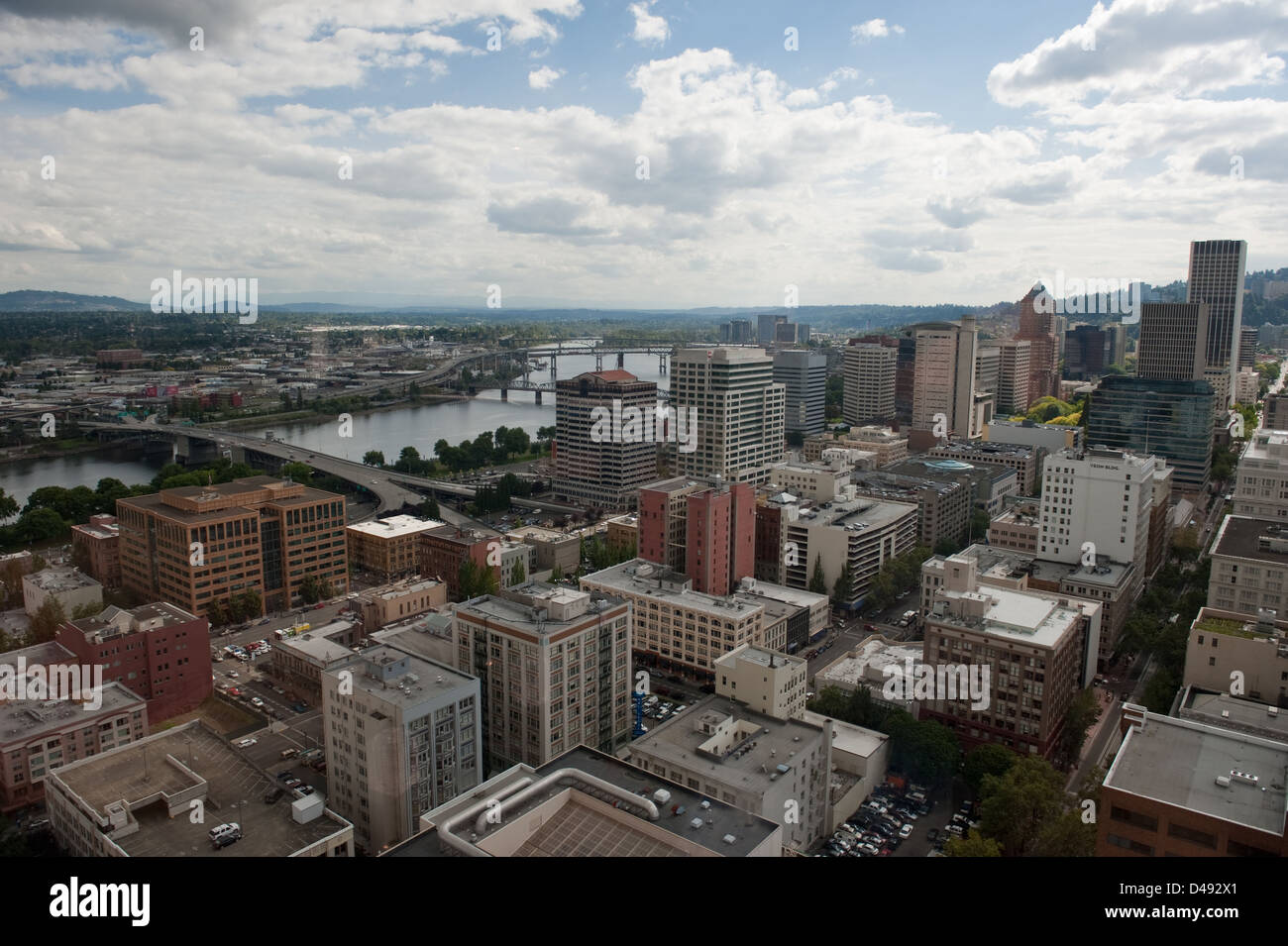 Portland overview hi-res stock photography and images - Alamy