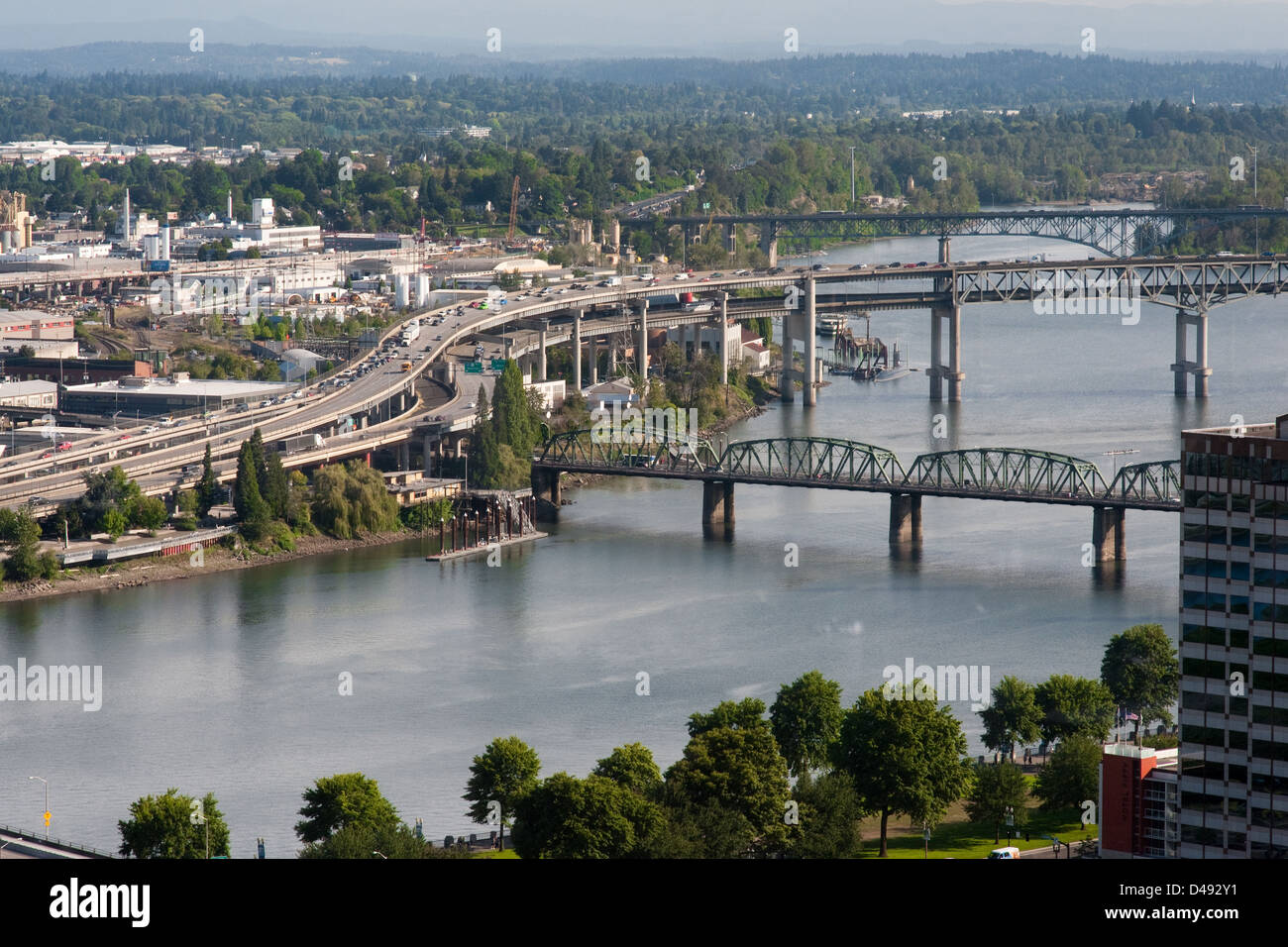 Portland, Oregon, a city view Stock Photo - Alamy