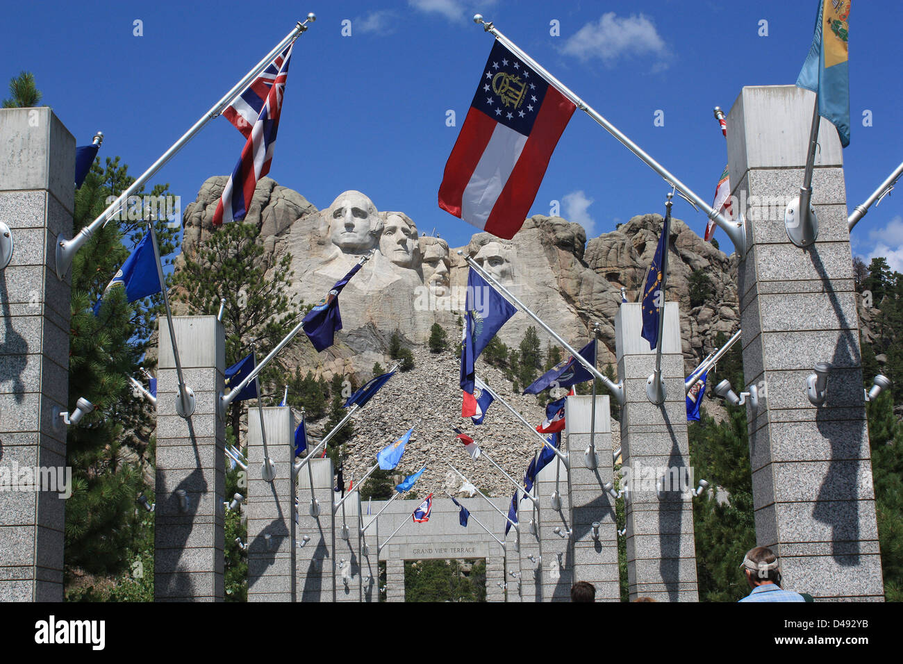 The Mount Rushmore National Memorial, South Dakota, United States Stock ...