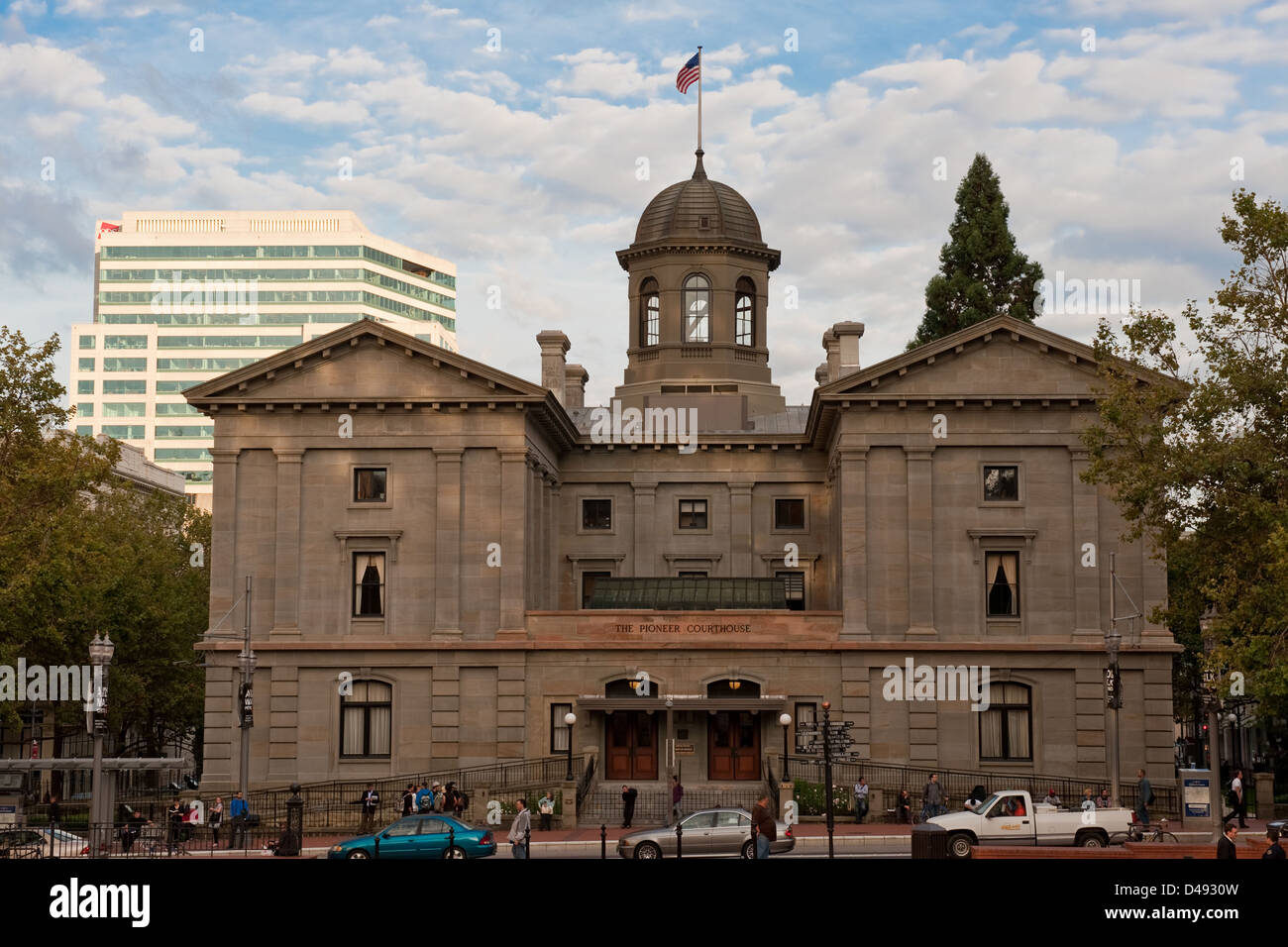 Portland, Oregon, the Pioneer Courthouse Stock Photo - Alamy
