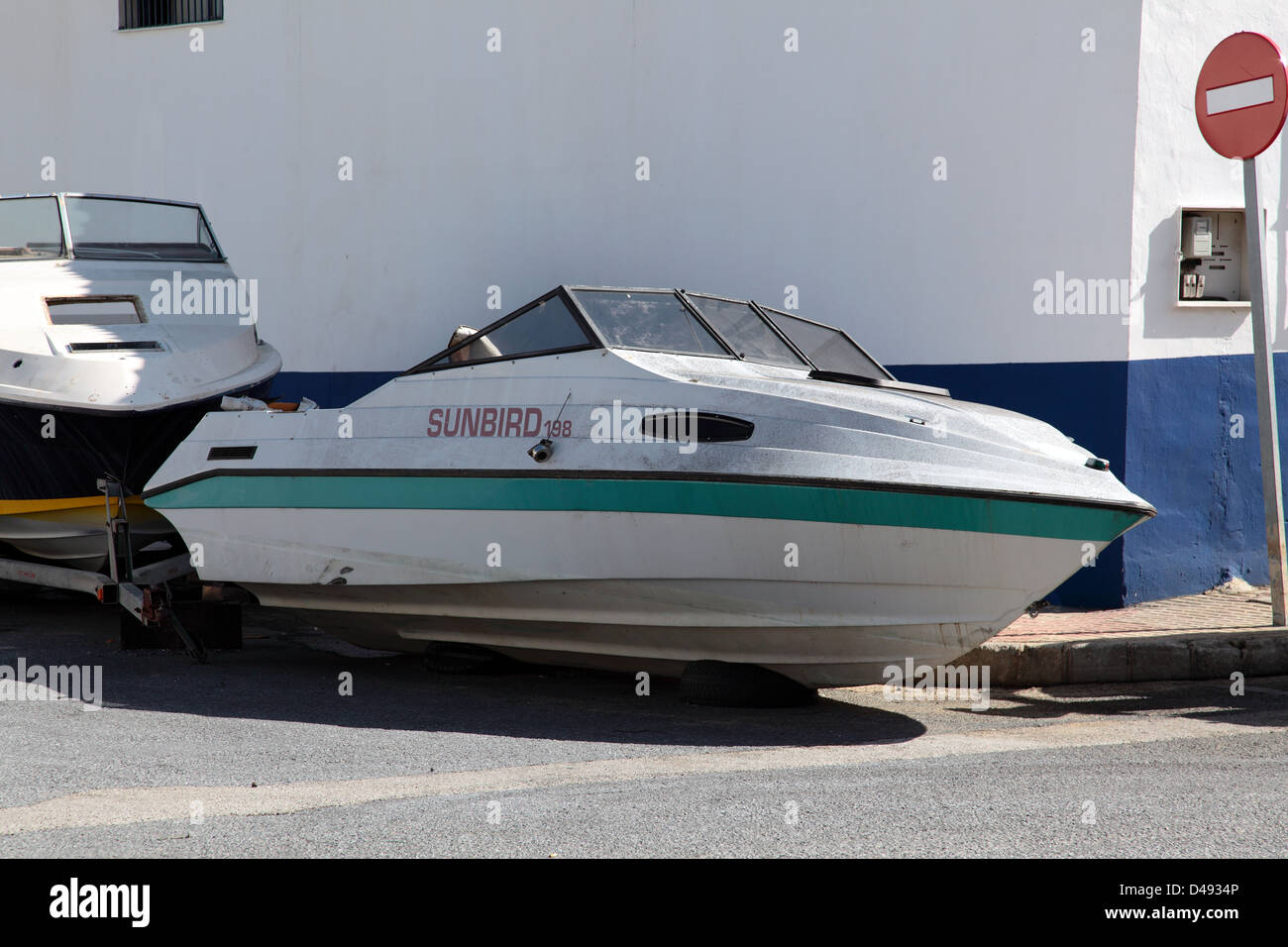 Boat on a road hi-res stock photography and images - Alamy