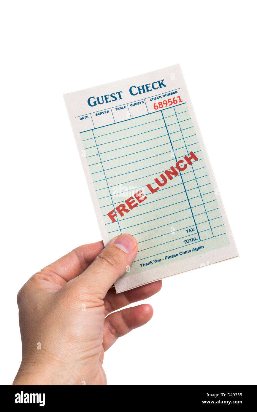 No free lunch sign hi-res stock photography and images - Alamy