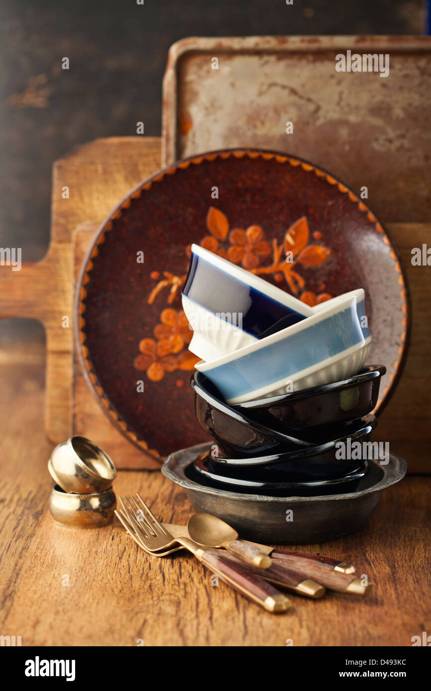 Still life of old vintage utensil Stock Photo - Alamy