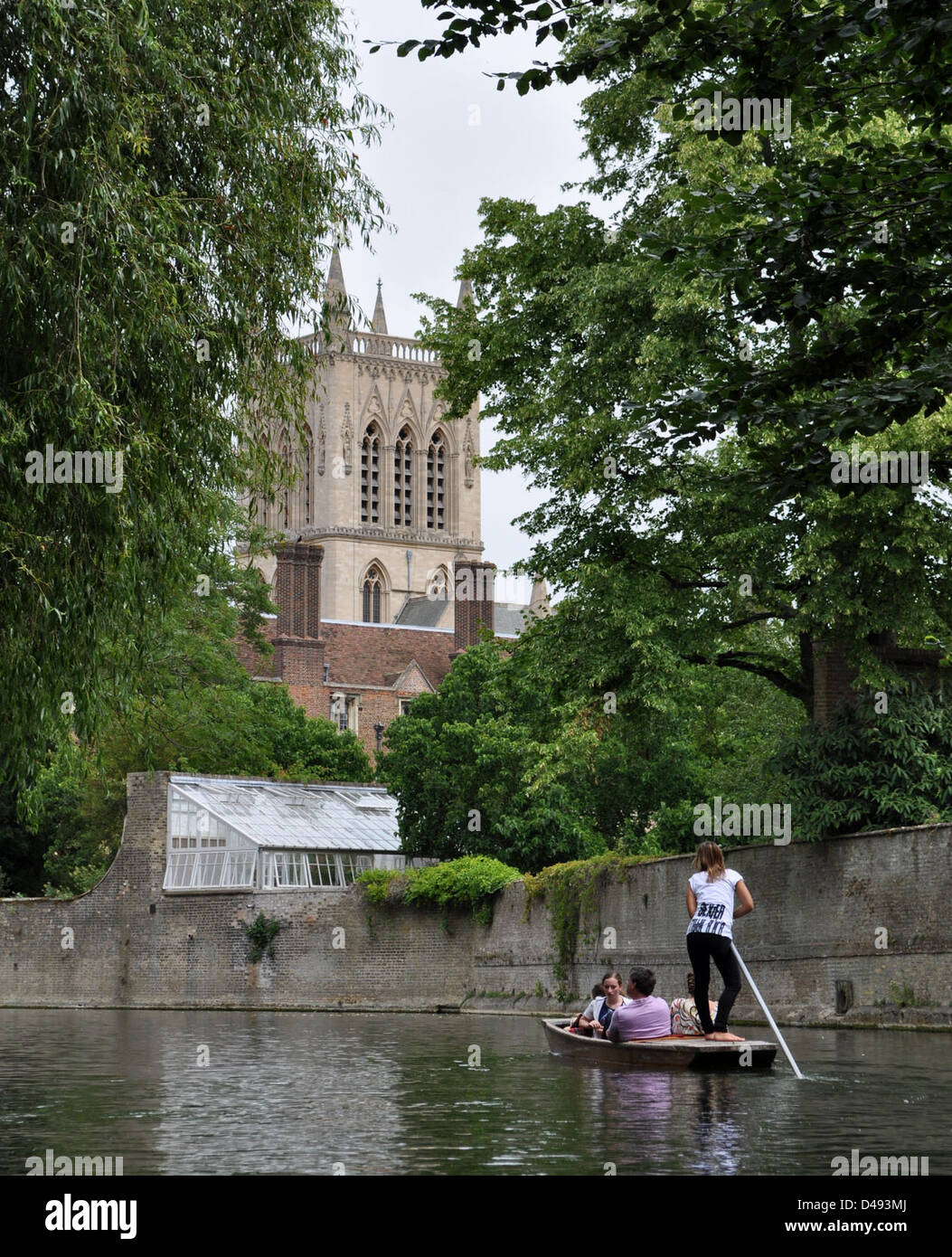 A postcard from Cambridge offers a glimpse of the historic cityscape ...