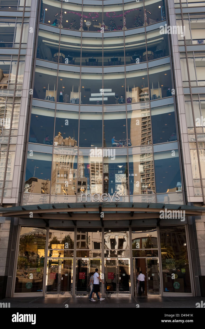 San Francisco, USA, Macy's on Union Square Stock Photo - Alamy