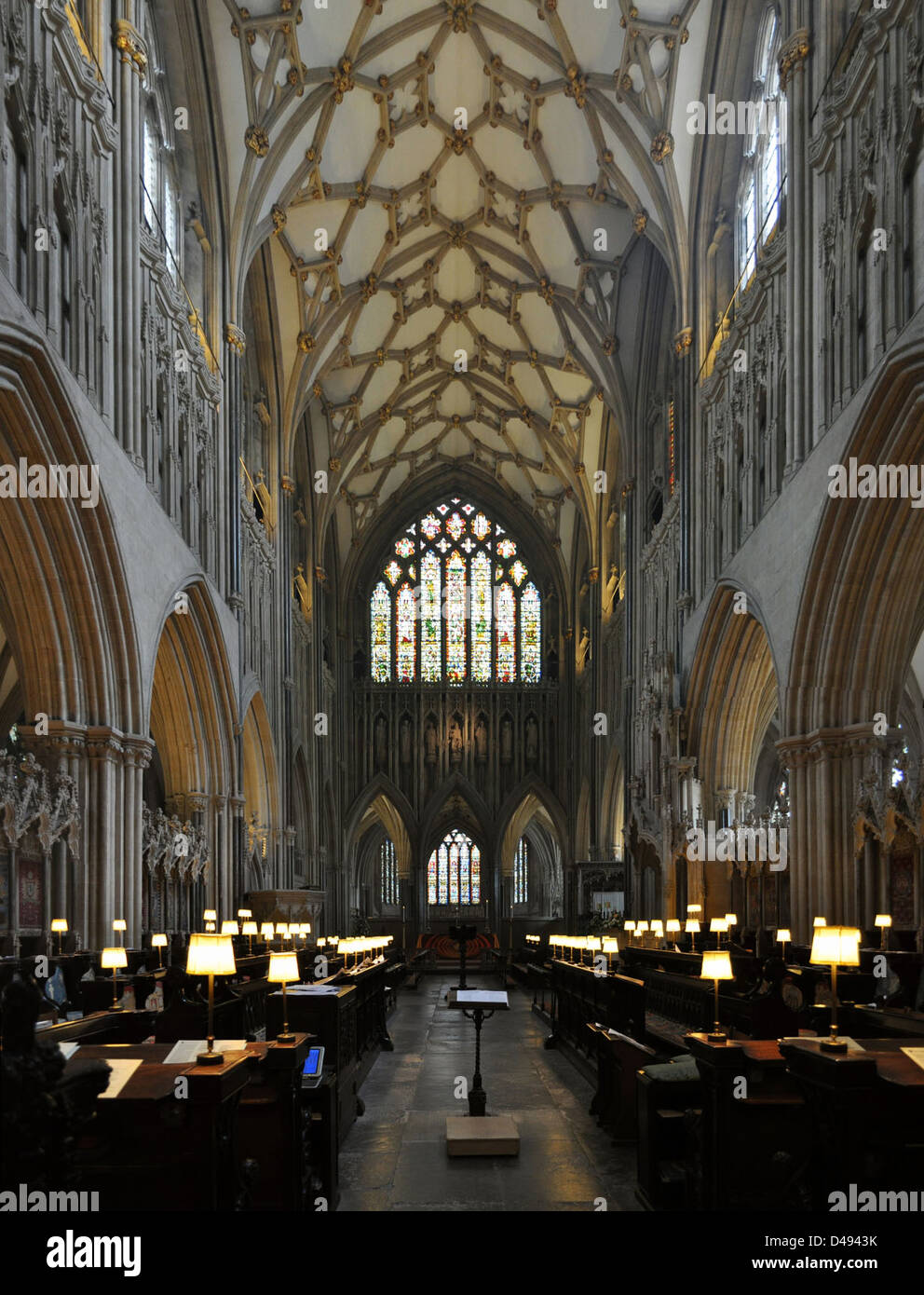 The Choir of Wells Cathedral, a key element of the cathedral's design ...