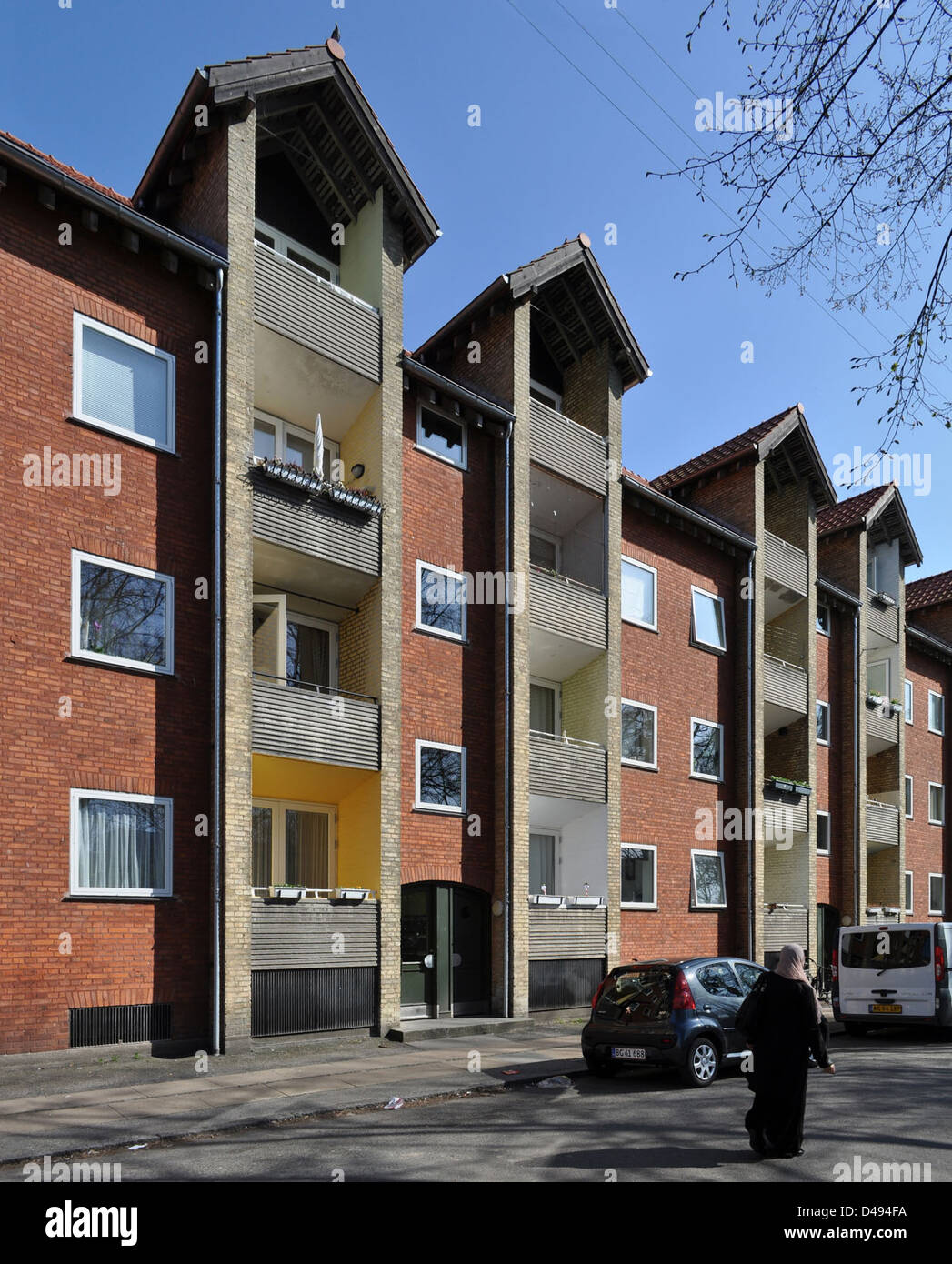 Hans Christian Hansen’s design for Hulg rd Plads housing in Copenhagen ...