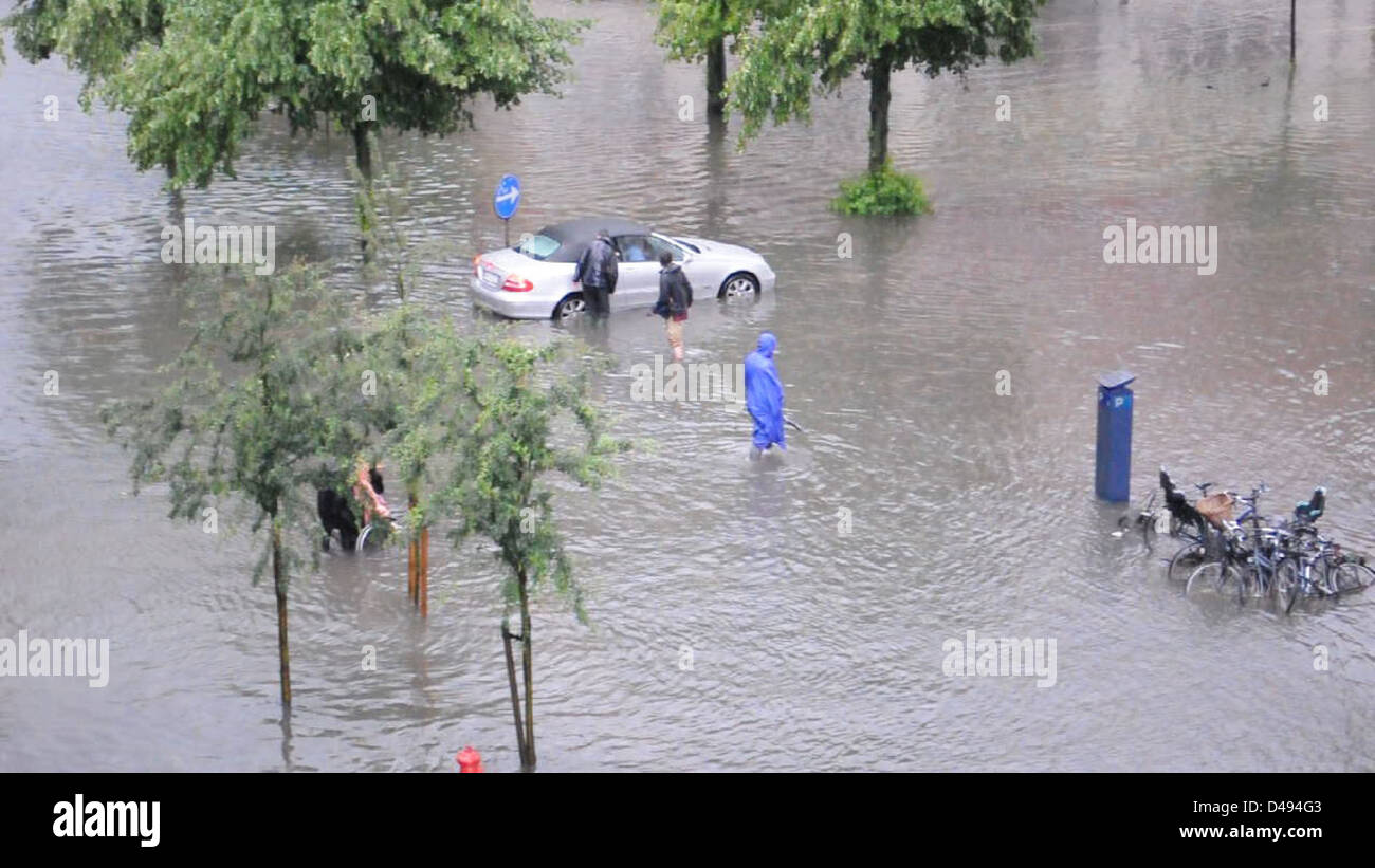 copenhagen flood tonight Stock Photo - Alamy