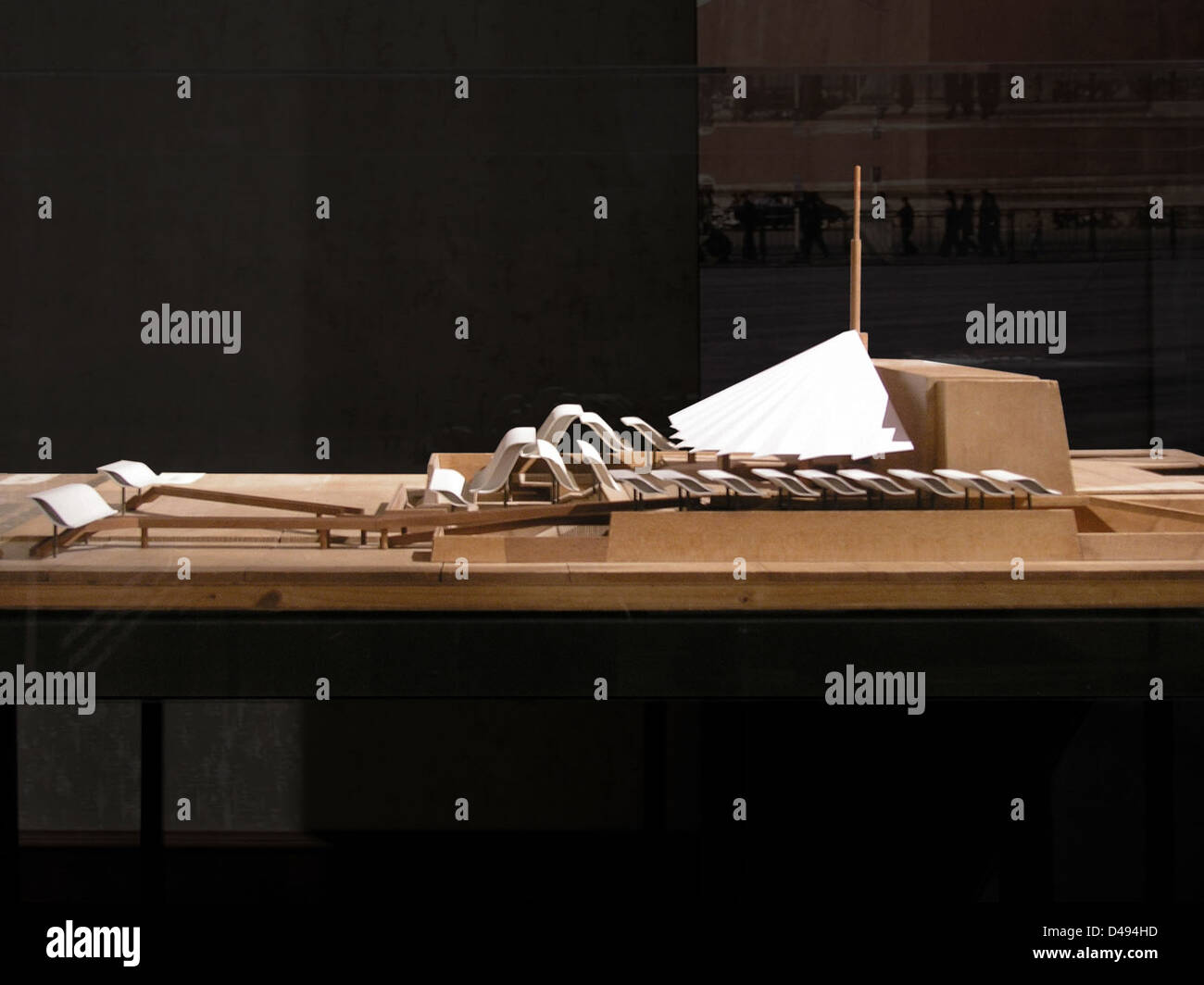 Jørn Utzon's competition model for the Madrid Opera House in 1964 ...