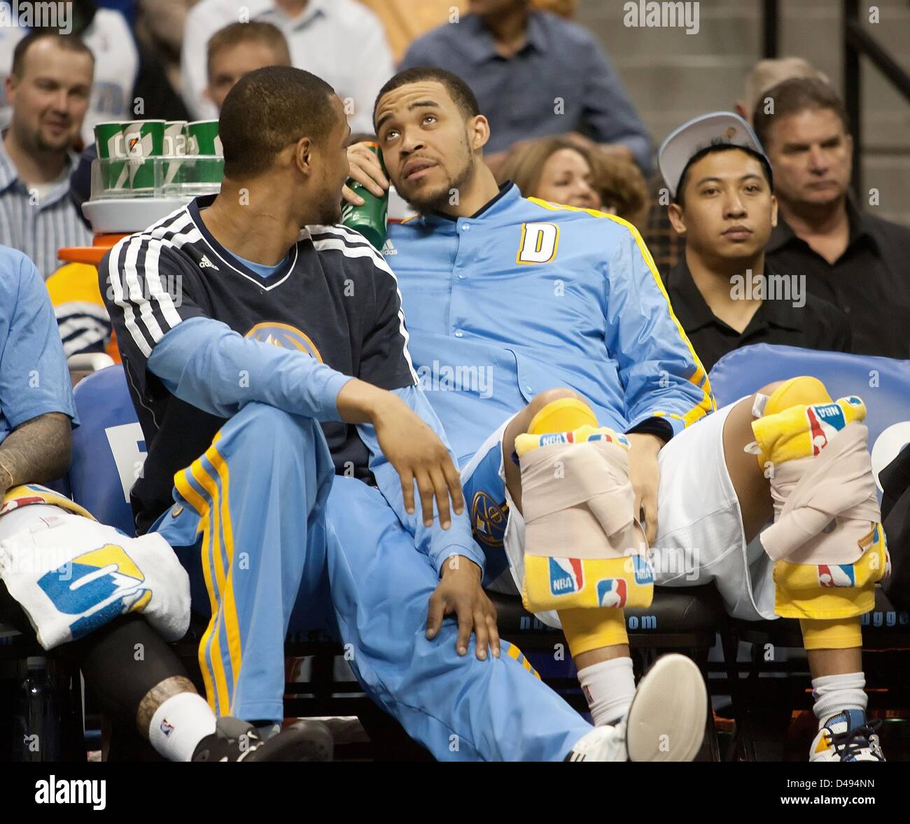 The denver nuggets bench hi-res stock photography and images - Alamy